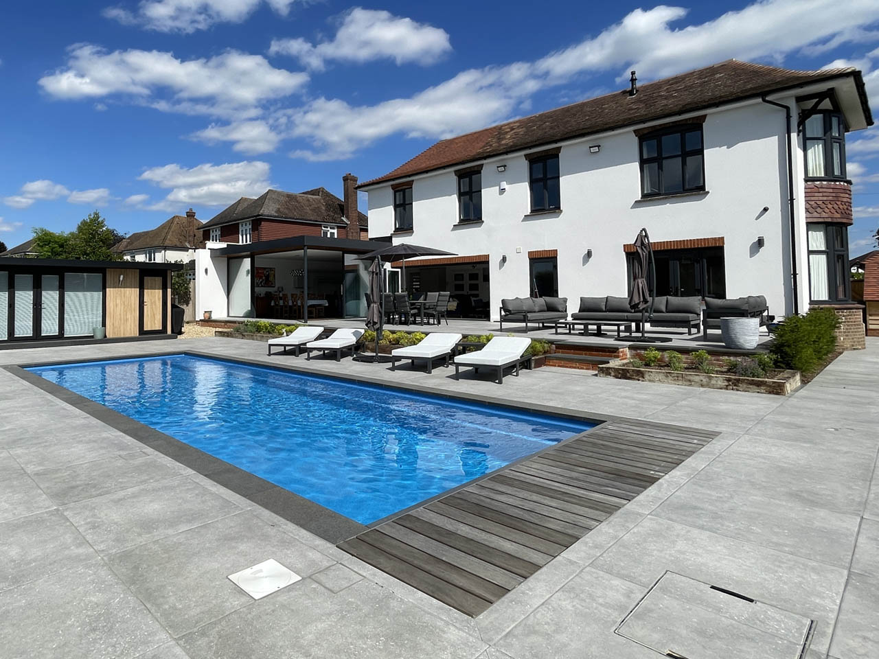 Modern Extension, Swimming Pool & Landscaping Transformation - EP ...